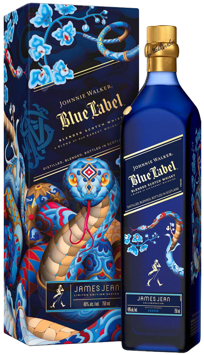 Johnnie Walker Blue Label Year of The Snake 2025 Edition Blended Scotch ...